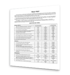 Carrier Yield Test Worksheet
